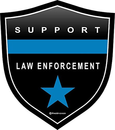ProSticker 1086 One 4 inch Patriot Series Support Law Enforcement Thin ...