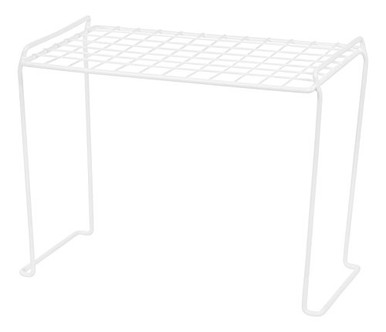 IRIS Heavy Duty Wire Stacking Shelf, 6 Pack, White - Warehousesoverstock