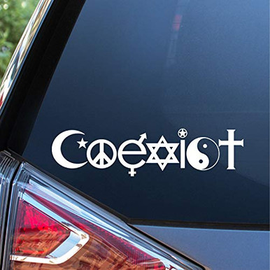 Sunset Graphics and Decals Coexist Decal Vinyl Car Sticker Cars Trucks ...