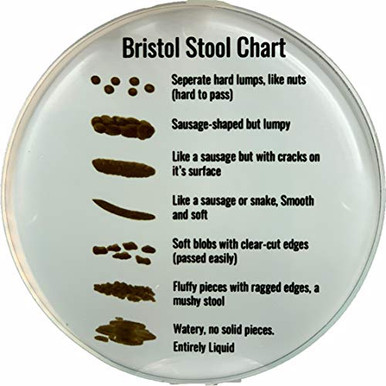 bristol stool chart wipe clean glass coaster - Warehousesoverstock
