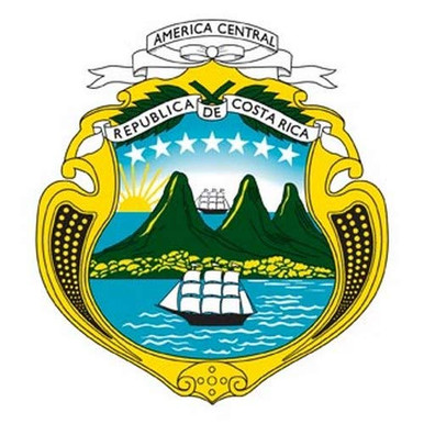 Republica De Costa Rica Crest Vintage Travel Decal Sticker Souvenir ...