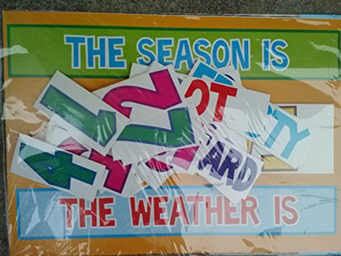 Today s Weather and Temperature Classroom Chart Poster and Cutouts Set ...