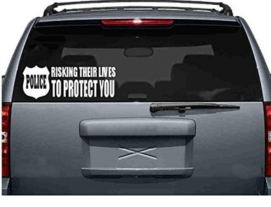 StickerLoaf Brand POLICE RISKING THEIR LIVES TO PROTECT YOU SUPPORT ...