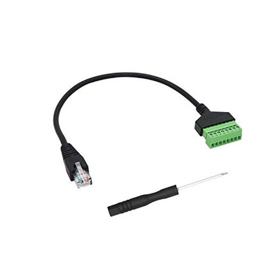 SinLoon Ethernet RJ45 Male Plug to 8 Pin Screw Terminal Block Connector ...