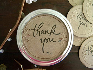 Thank You Mason Jar Labels Canning Jar Stickers Wedding Jar Favors All ...