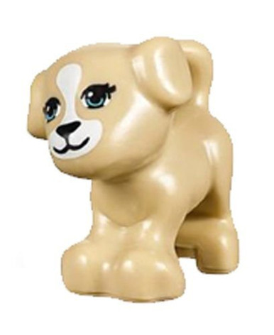 LEGO NEW FRIENDS TAN DOG Animal Pet shop Minifigure Minifig Figure Cute ...