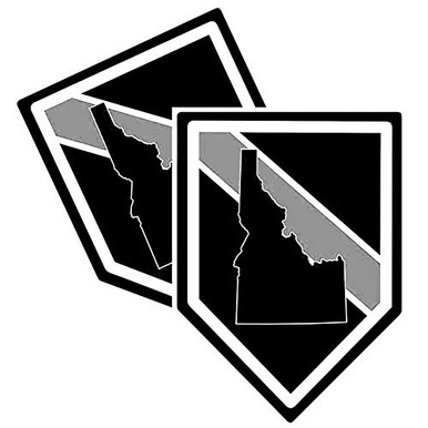 Brotherhood Thin Grey Line Car Window Decal - Pack of Four Correctional ...