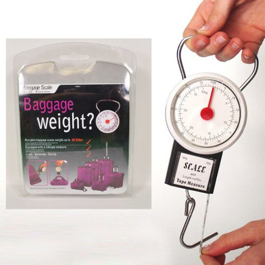 Small Portable Baggage Travel Scale Tape Measure Luggage Hanging Weight ...