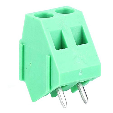 50PCS Screw Terminal 2 Pin 5mm Pitch PCB Mount Screw Terminal Block ...
