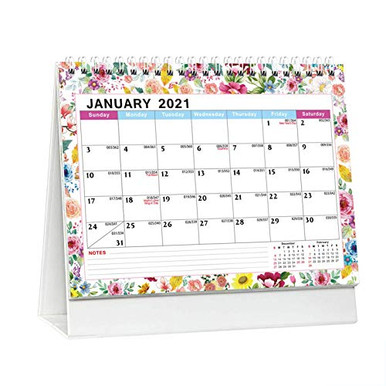 Weelmusic Desk Calendar 2021 Large Ruled Blocks Monthly Desk Calendar ...
