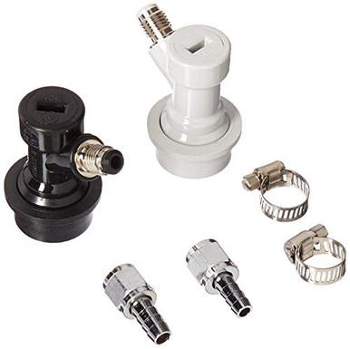 Ball Lock Cornelius Keg MFL Disconnects Set with Swivel Nut and Clamp ...