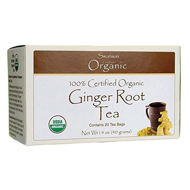 Swanson 100% Certified Organic Ginger Root Tea 20 Bag(S ...