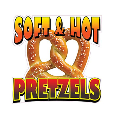 Soft and Hot Pretzels Concession Restaurant Food Truck Die-Cut Vinyl ...