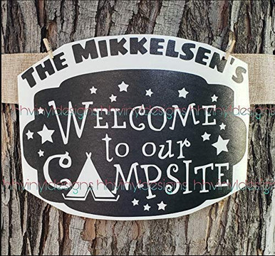 Camping Bucket or RV Trailer Camper Motorhome Door decal Sticker ...
