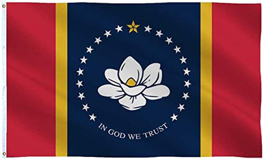 KEAIDO New Mississippi State Flag in God We Trust New Magnolia Flag 3x5 ...
