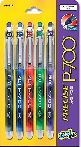 PILOT Precise P-700 Gel Ink Rolling Ball Stick Pens Marbled Barrel Fine ...