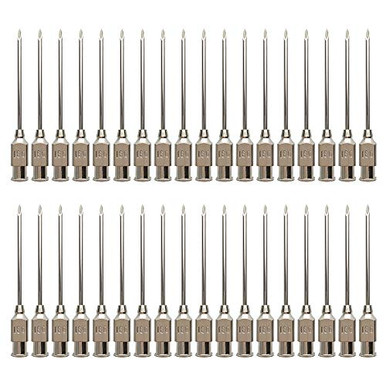 24PACK 16G 16-40mm Dispensing Needle with Luer Lock Veterinary ...