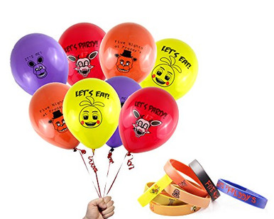 FNAF Party Bundle: Five Nights at Freddys 12 Printed Latex Balloons ...