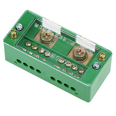 uxcell 2 Inlet 8 Outlet Terminal Strip Blocks 660V 150A Single Phase ...