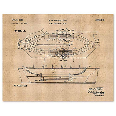 Vintage Disney Pirates of the Caribbean Ride Patent Poster Prints Set ...