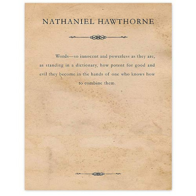 Nathaniel Hawthorne Words Quote Poster Prints Set of 1 11x14 Unframed ...