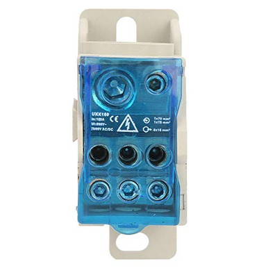 Din Rail Junction Box Din Rail Block Distribution Box UKK-160A Copper ...