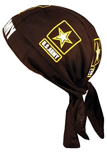 Skull Cap Biker Caps Headwraps Doo Rags - US Army on Black U.S. Army ...