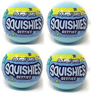 Bulls i Toy Squish ums Squishies Besties Lot of 4 Blind Pack Capsules ...