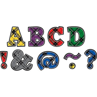 Plaid Bold Block 2 inch Magnetic Letters - Warehousesoverstock