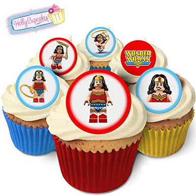24 Fabulous Edible Pre-Cut Wafer Cake Toppers Building Block Wonder ...