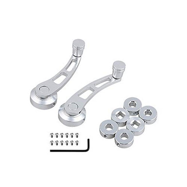Astra Depot 2X Billet Chrome Car Manual Door Handle Cranks Window ...