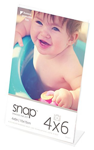 Snap 4x6 Clear Acrylic Self Standing Frame - Warehousesoverstock