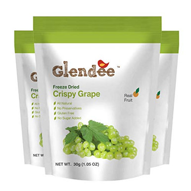 Freeze Dried Green Grapes 100 percent Real Fruit Snack Whole Grape ...