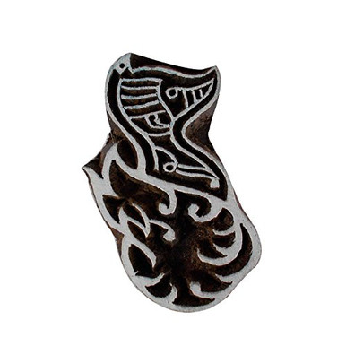 Fox Printing Motif Block Wooden Stamps Textile Scrapbook Heena Tattoo ...