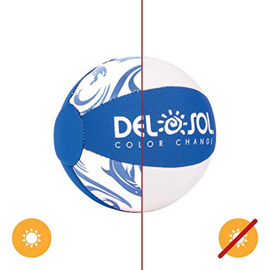 Del Sol Color-Changing Mini Beach Ball - Changes Color from White and ...