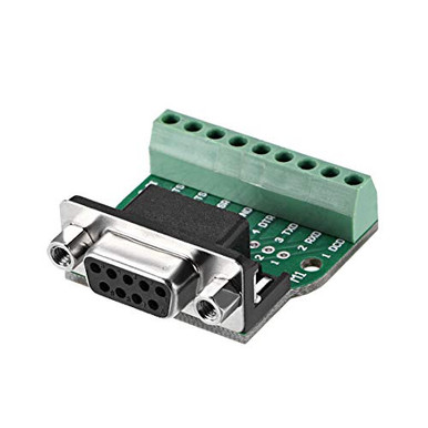 uxcell D-sub DB9 Breakout Board Connector 9 Pin 2 Row Female RS232 Serial Port Solderless ...