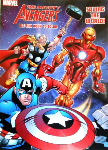 Marvel the Mighty Avengers Coloring Book "Saving the World!" Big Fun ...