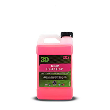 3D Pink Car Soap - Rich pH Balanced Easy Rinse Automotive Shampoo 64oz ...