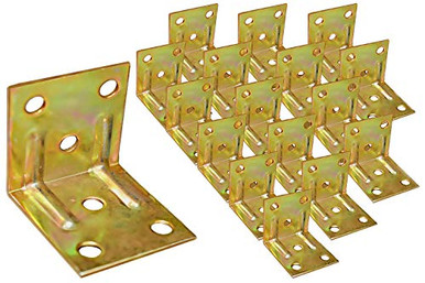 50Pcs Corner Bracket Small Corner Braces 1.2 inchx1.2 inch L Shape ...
