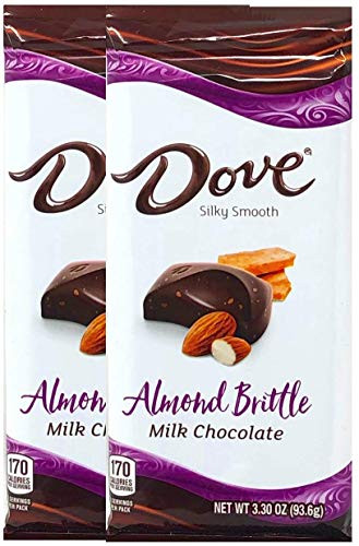 NEW Dove Silky Smooth Chocolate Bars Almond Brittle Dark and Milk ...