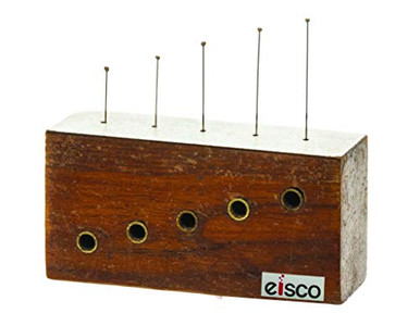 Hardwood Insect Pinning Block Contains 5 Holes with Different Heights ...