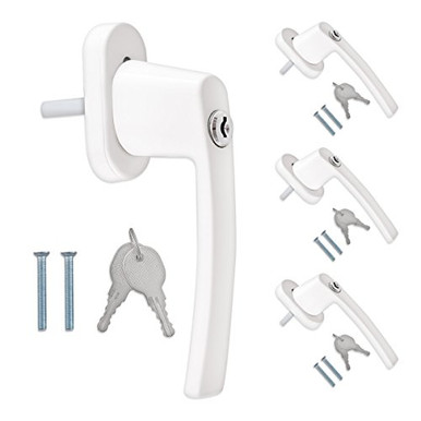 kwmobile 4x Window Crank Handles - Aluminum Lockable Replacement Handle ...