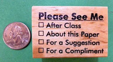 Please See Me Chart - Teacher s Reminder Rubber Stamp - Rubber Stamp ...