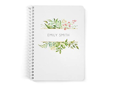 Spiral Journal Greenery Greenery Notebook Lined or Unlined Spiral ...