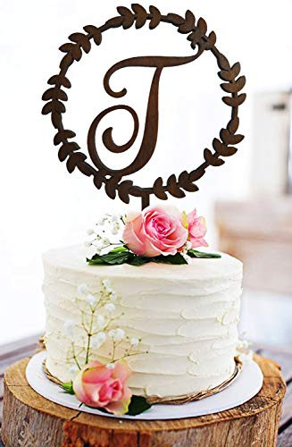 Cake Topper-Letter T Cake Topper Wedding Cake Topper Letter t Monogram ...