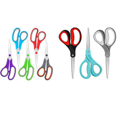 Scissors Bulk Set of 8-Pack Niutop 8 inch Multipurpose Sharp Scissors ...