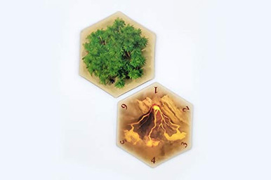 Double-Sided Volcano Jungle Hex Unofficial Expansion Compatible with ...