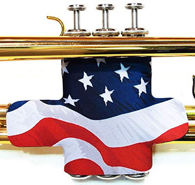Trumpet valve protector guard with hook and loop closure in colors and ...