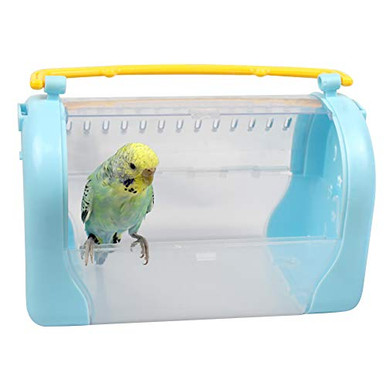QBLEEV Bird Travel Carrier?Clear View Carrying Cage?Small Animal ...