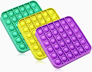 Push pop Bubble Fidget Toy Stress Relief and Anti-Anxiety Tools Sensory ...